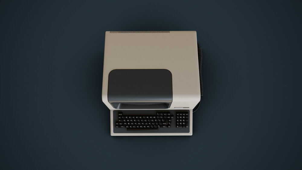 Dec Vt100 Video Terminal 3D model - Download Desktop Computer on ...