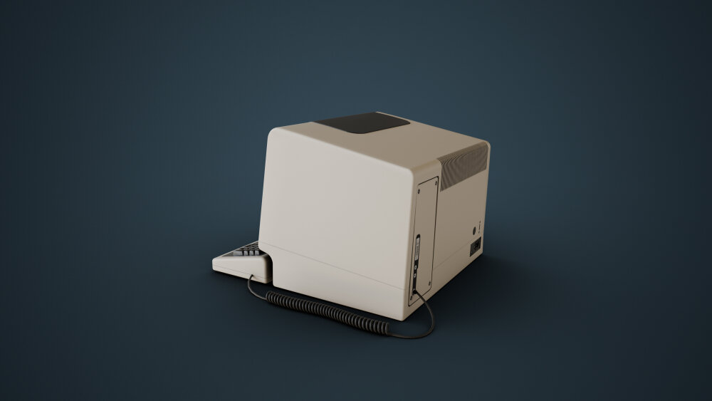 Dec Vt100 Video Terminal 3D model - Download Desktop Computer on ...