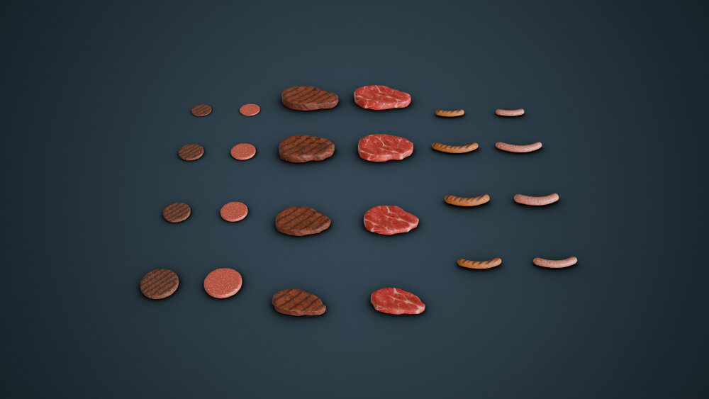 Grill Food 3D model - Download Meat And Poultry on 3DModels.org