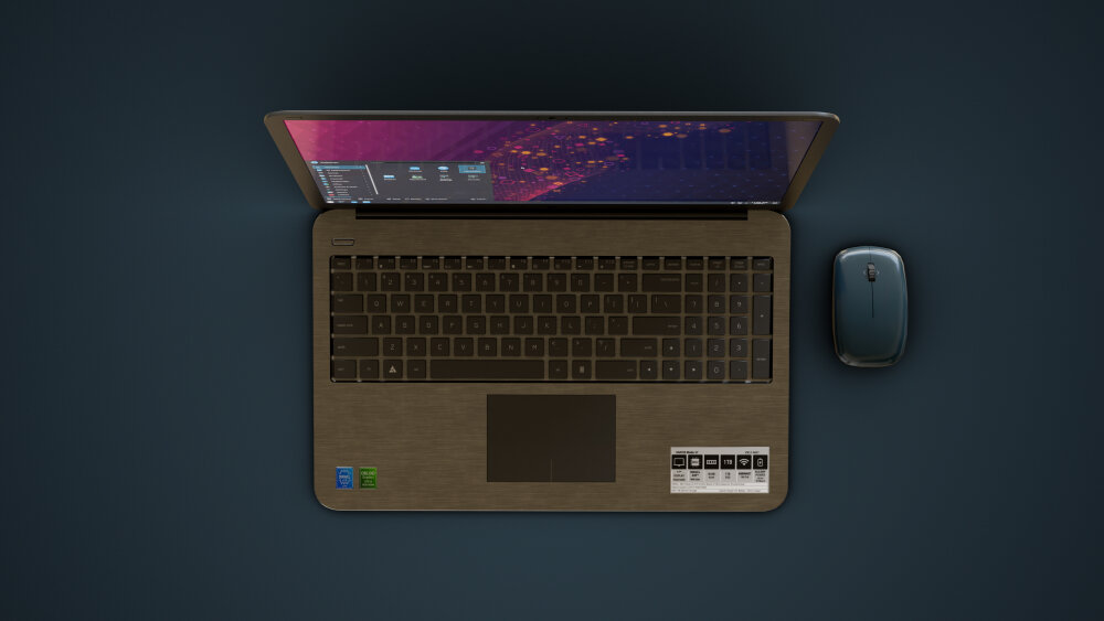 Modern Laptop and Wireless Mouse 3D model - Download Laptop on 3DModels.org