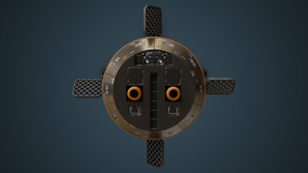 Orbital Weapons Platform 3D model - Download Spaceship on 3DModels.org