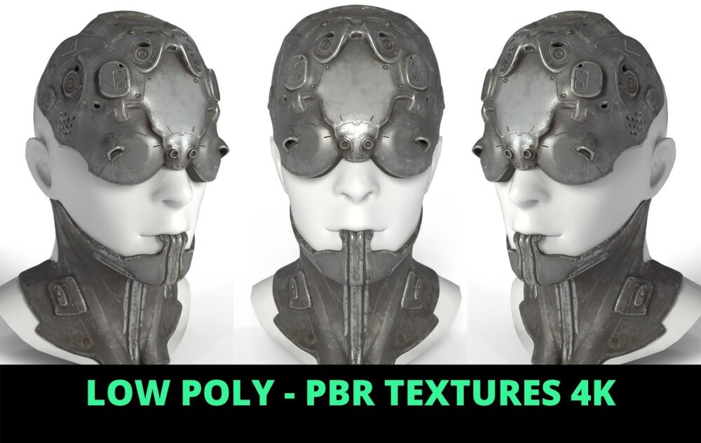 Mask Mecha Robot Cyberpunk Modèle 3D - Télécharger Accessories on ...