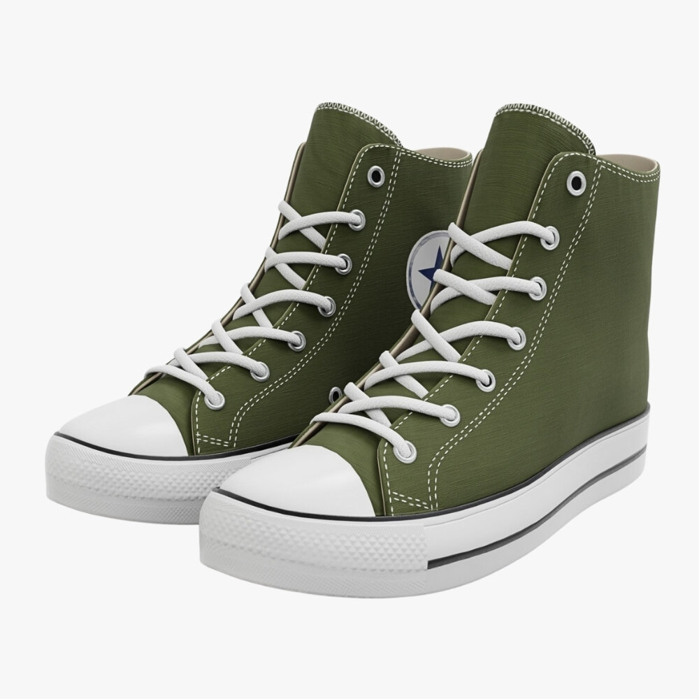 Converse All Star Style Unisex – Shoe Green PBR Modelo 3D - Descargar ...