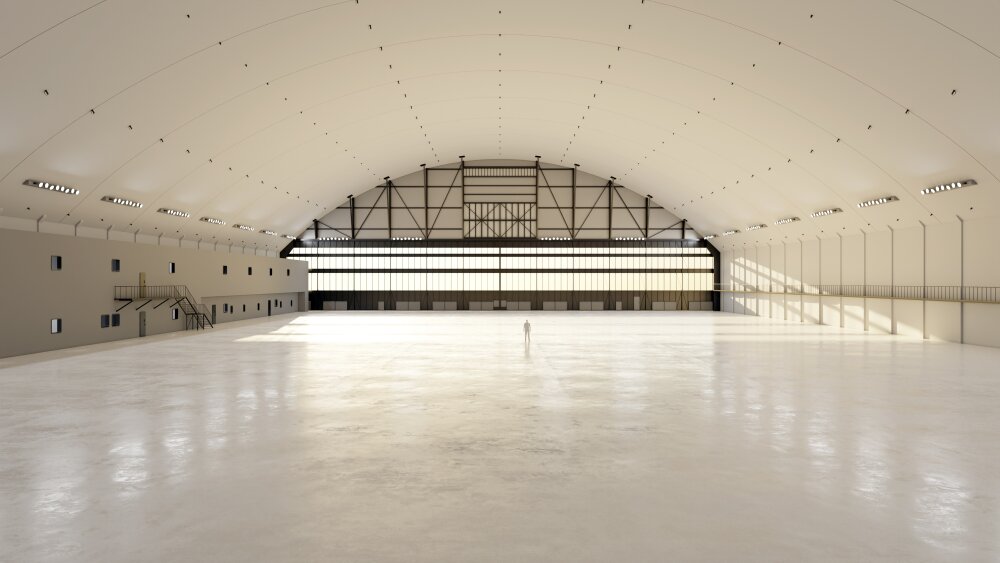 Dome-Style Airplane Hangar Interior Modelo 3D - Descargar ...