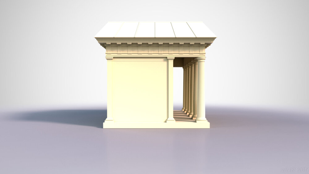 Doric Temple 3D模型 - 下载 建筑物 on 3DModels.org